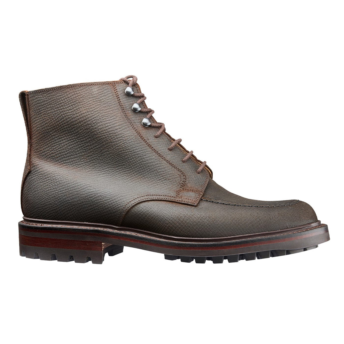 Galway 3 Dark Brown Hatch Grain Rough-Out Suede – Crockett & Jones UK